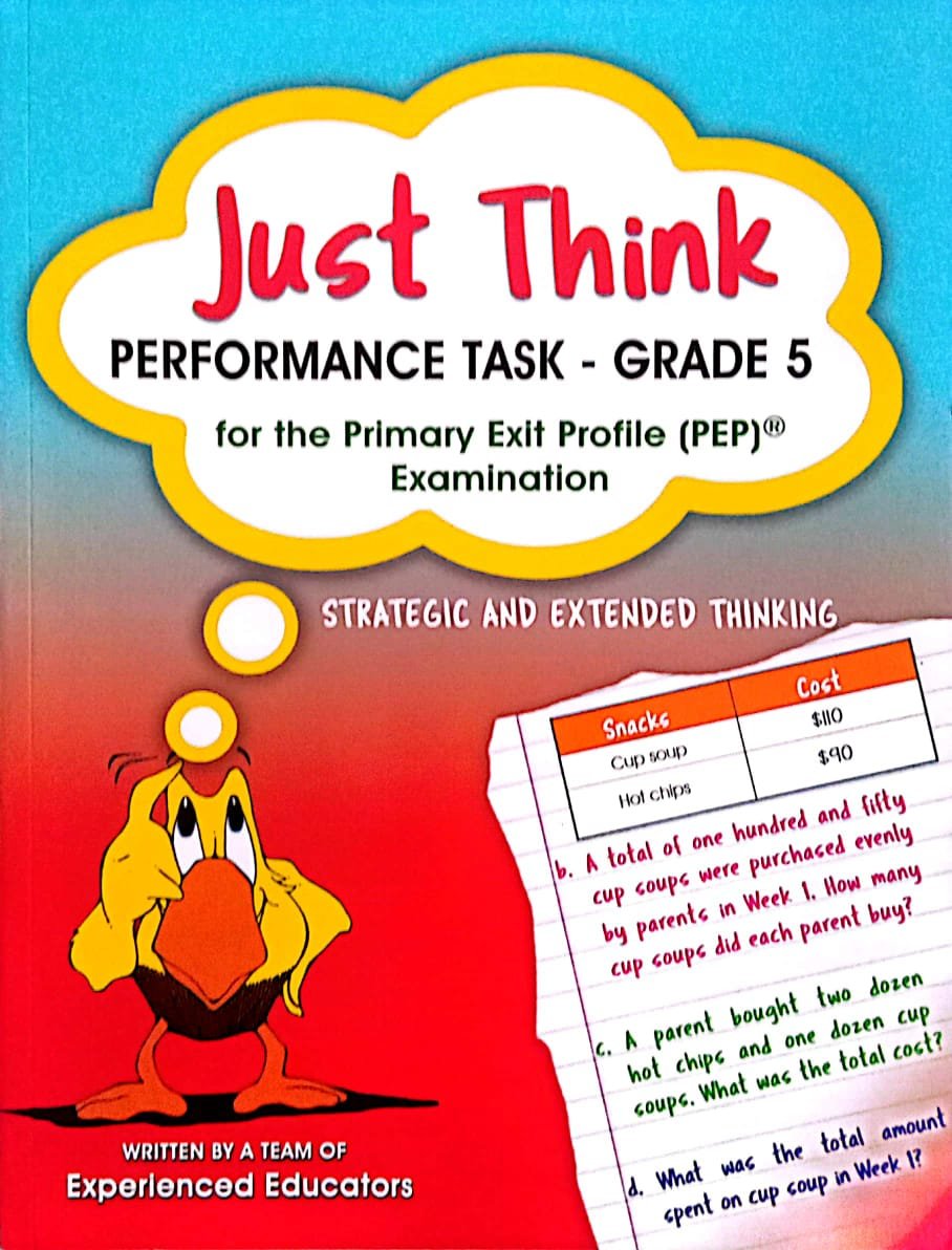 Just Think Performance Task- Grade 5 for the Primary Exit Profile (PEP ...