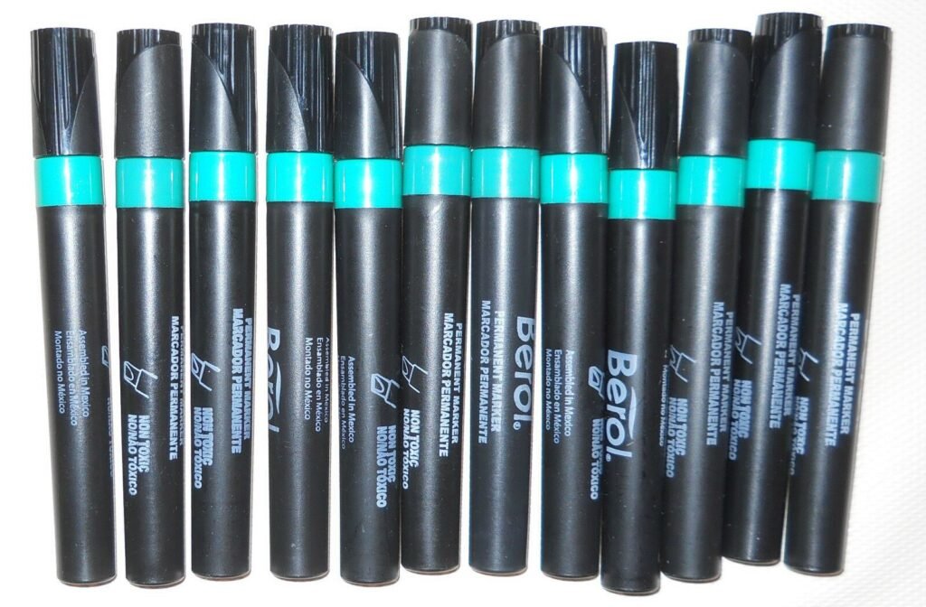 Berol Permanent Markers Green, Chisel Point (each) - The Book Jungle ...