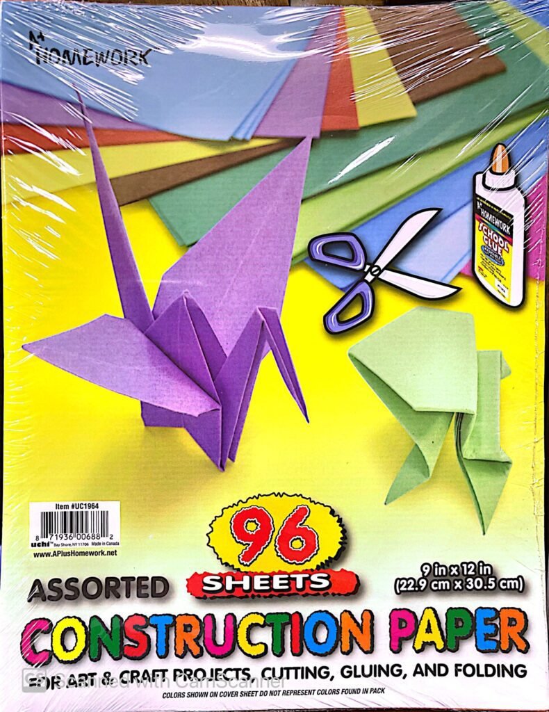 A+ Homework Construction paper 9*12 96 sheets - The Book Jungle Jamaica