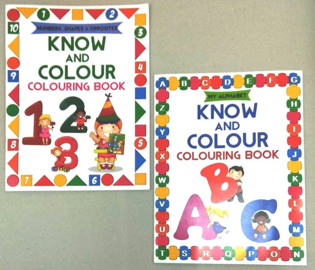 Know and Cololur Colouring book (my alphabet) - The Book Jungle Jamaica